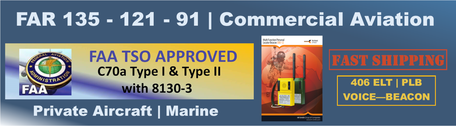 AAA Survival Products, Approved FAA TSO FAR 135-121-91 Aviation Life ...